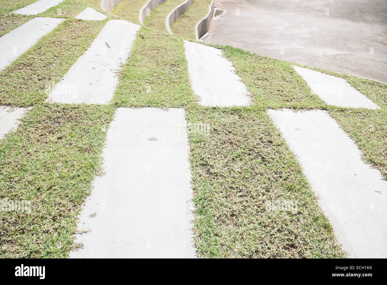 Playing field and walk path on grass, stock photo Stock Photo - Alamy