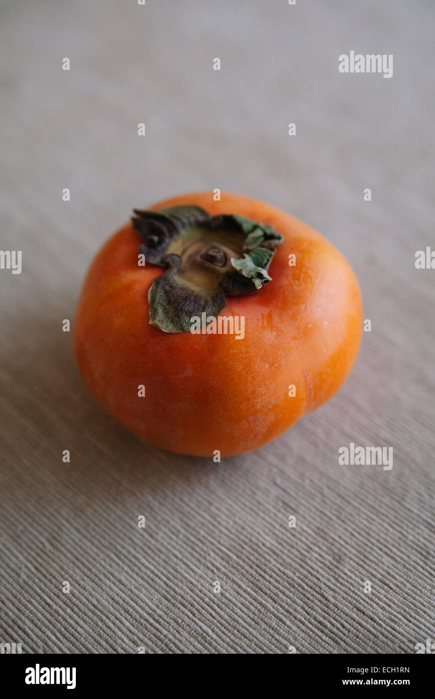 Asian Persimmon Japanese fruit Diospyros kaki Stock Photo - Alamy