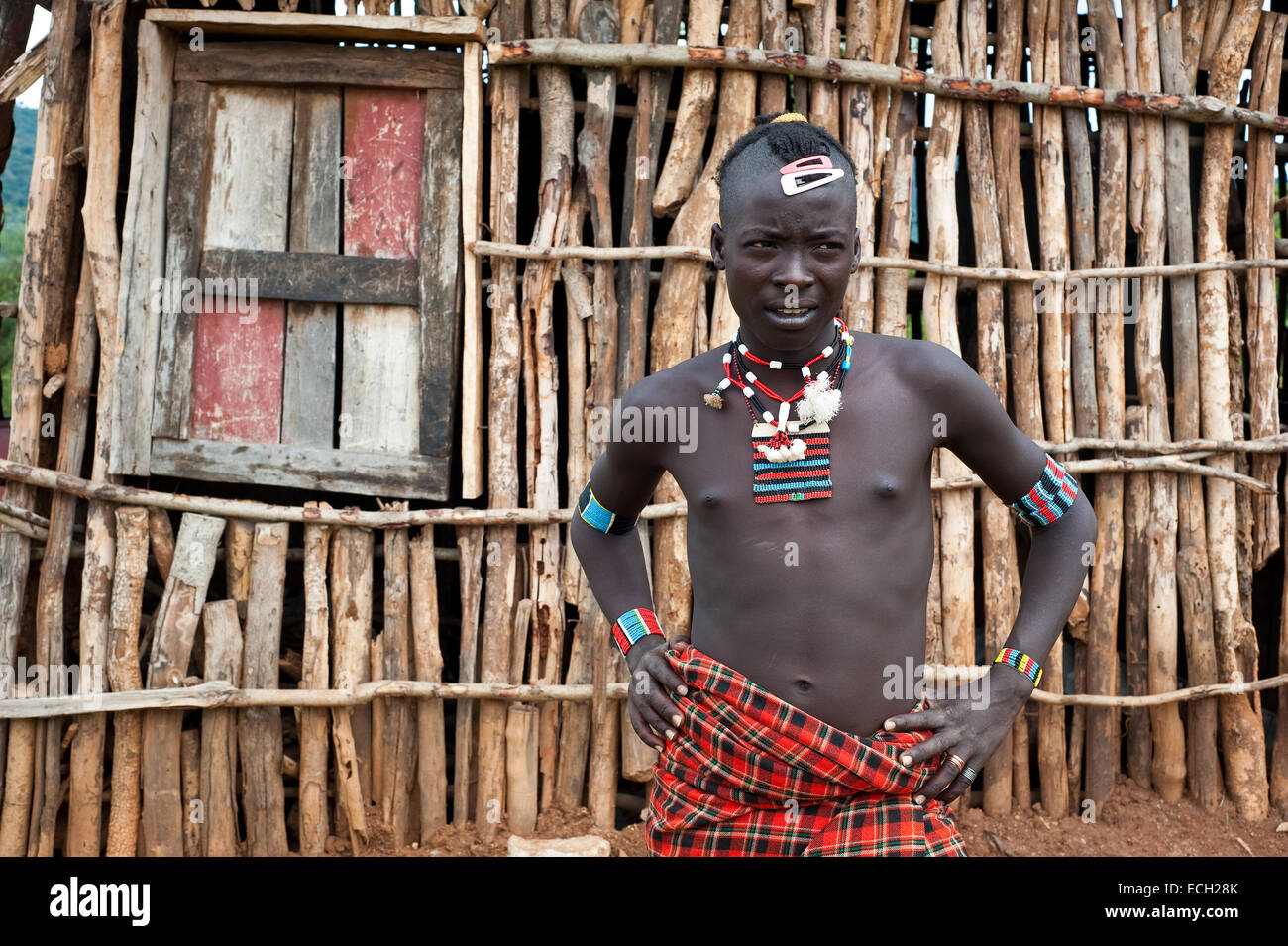 Teenager belonging to the Banna tribe ( Ethiopia Stock Photo - Alamy