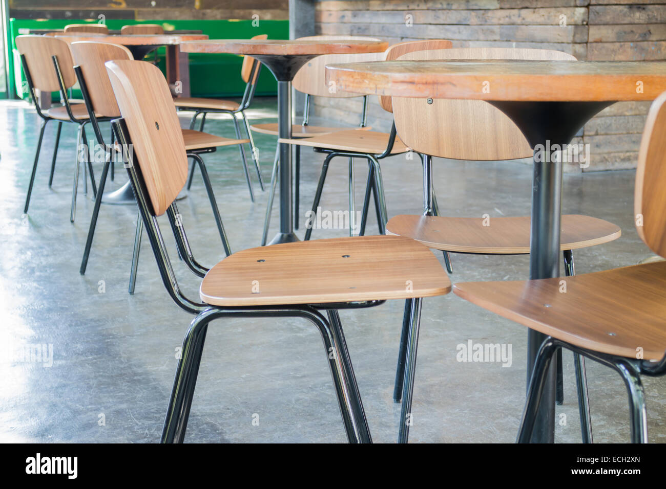 Set of wooden chair and table, stock photo Stock Photo - Alamy