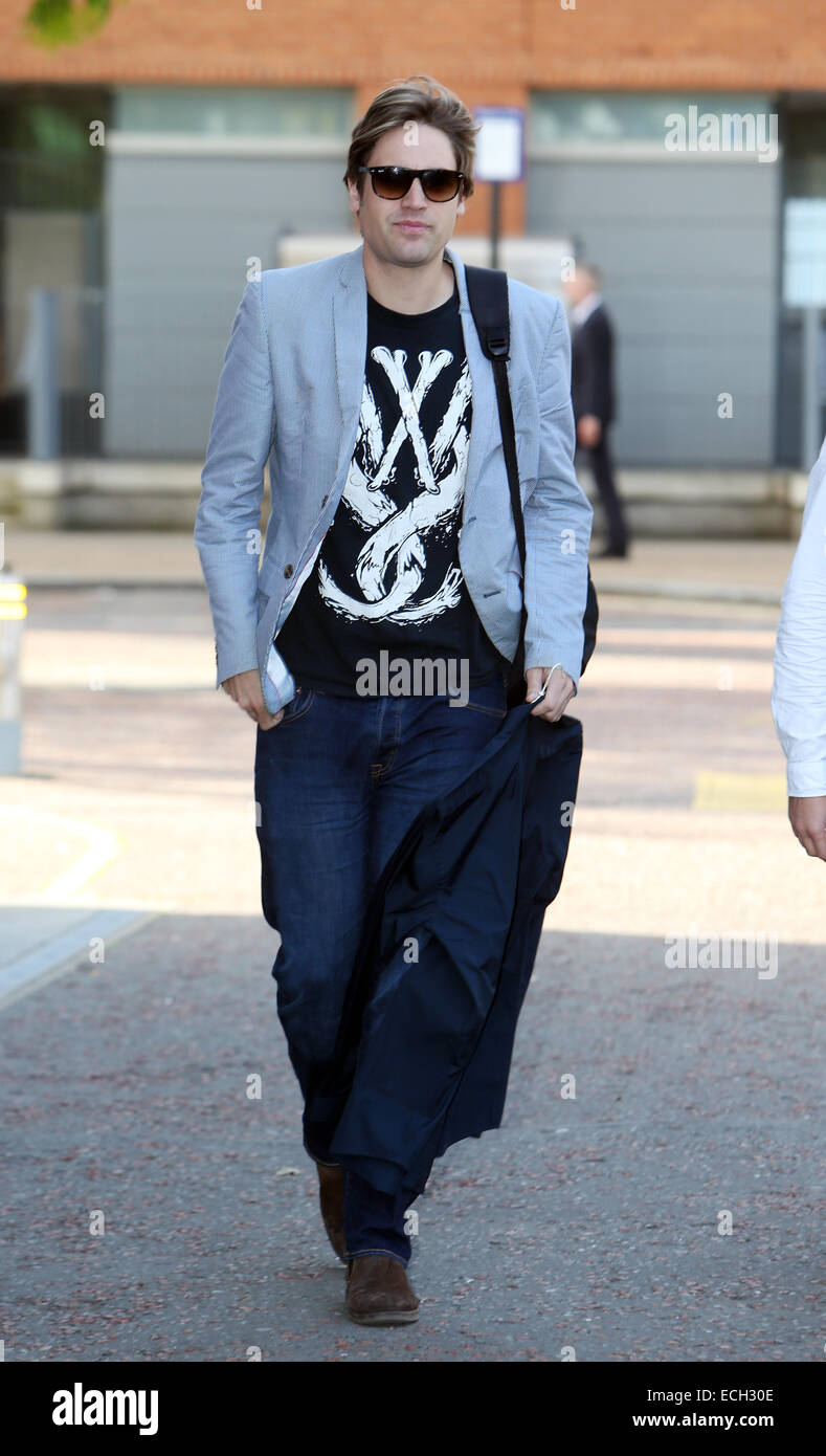 Charlie Simpson outside the ITV studios Featuring: Charlie Simpson ...