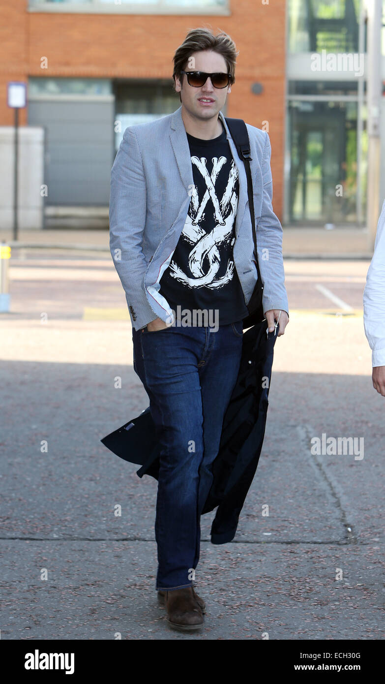 Charlie Simpson outside the ITV studios Featuring: Charlie Simpson ...