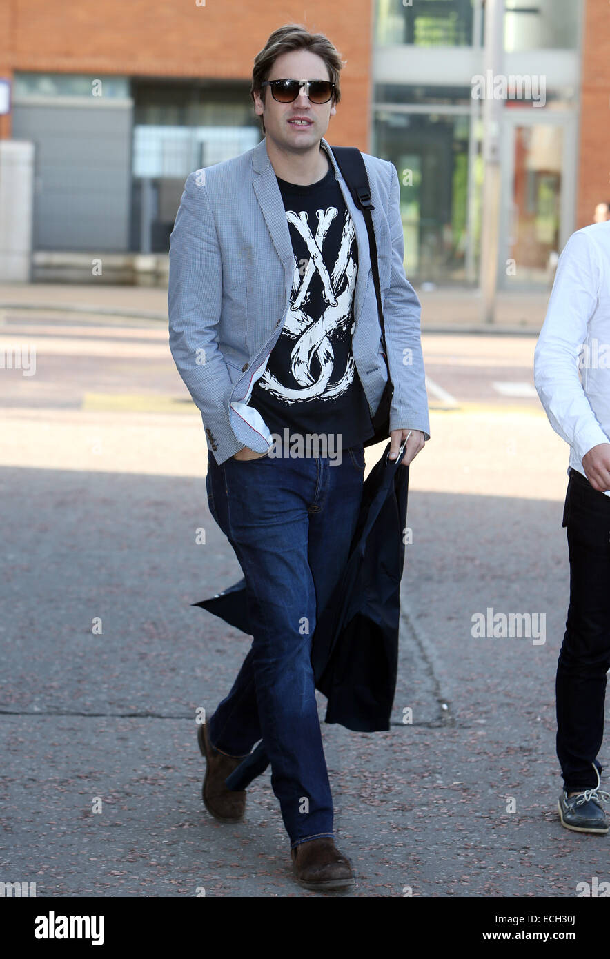 Charlie Simpson outside the ITV studios Featuring: Charlie Simpson ...
