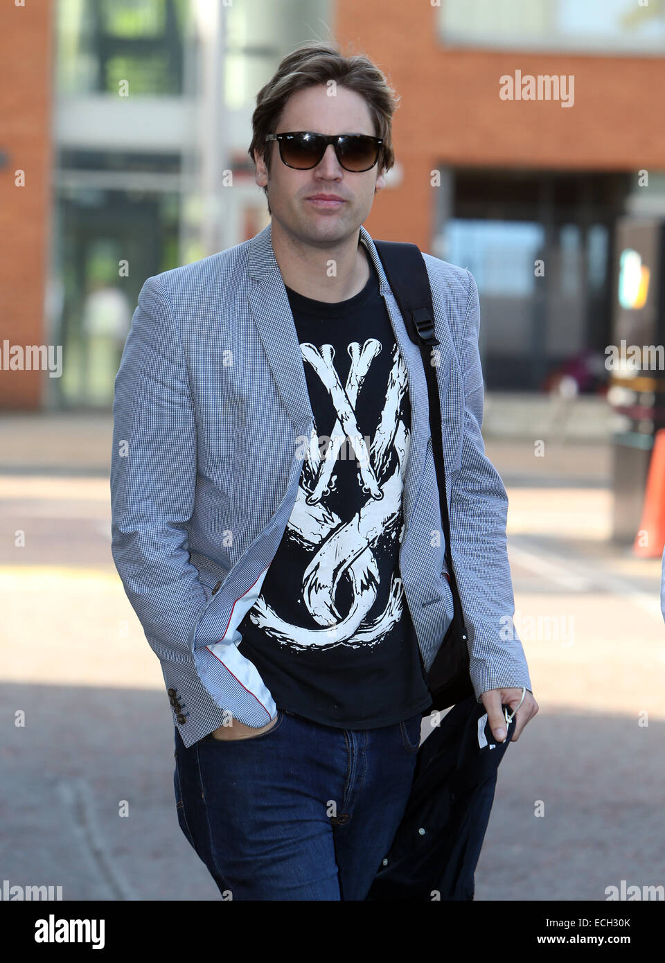 Charlie Simpson outside the ITV studios Featuring: Charlie Simpson ...
