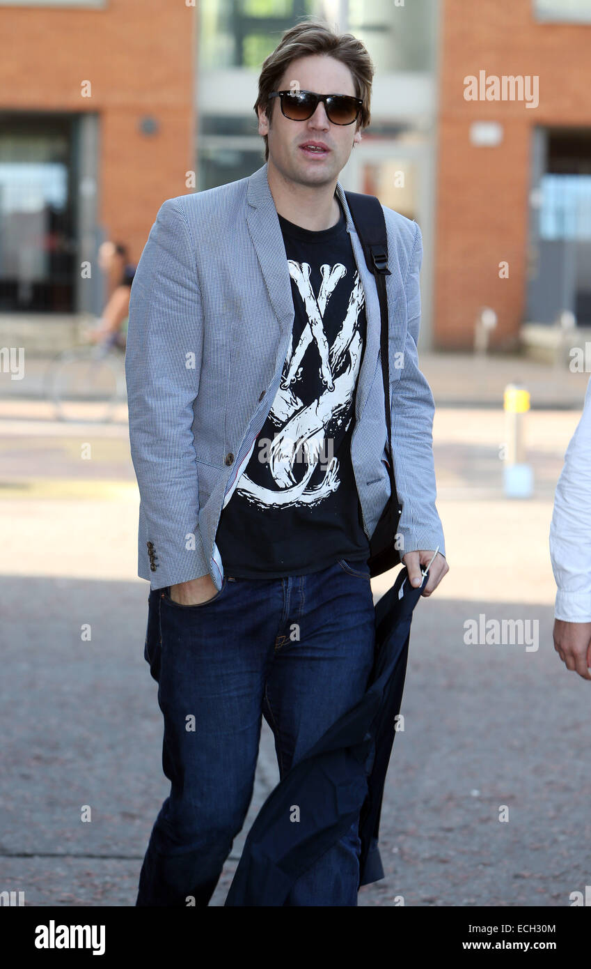 Charlie Simpson outside the ITV studios Featuring: Charlie Simpson ...
