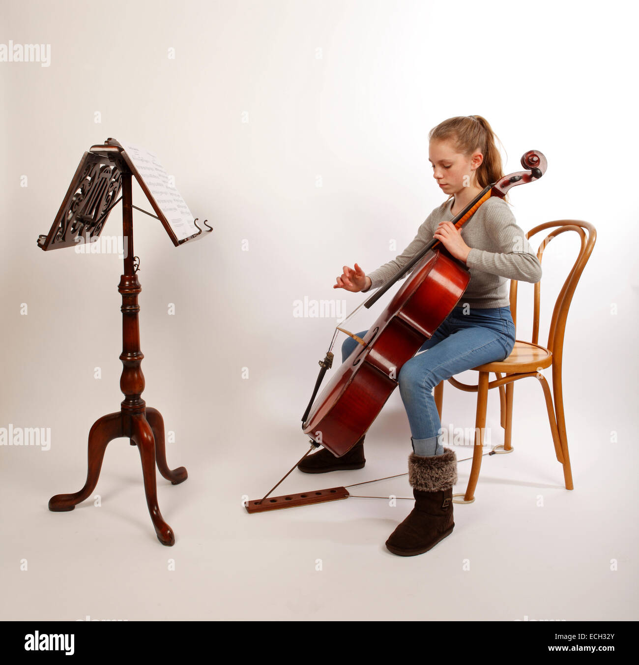 Plucking an instrument horizontal hi-res stock photography and images ...