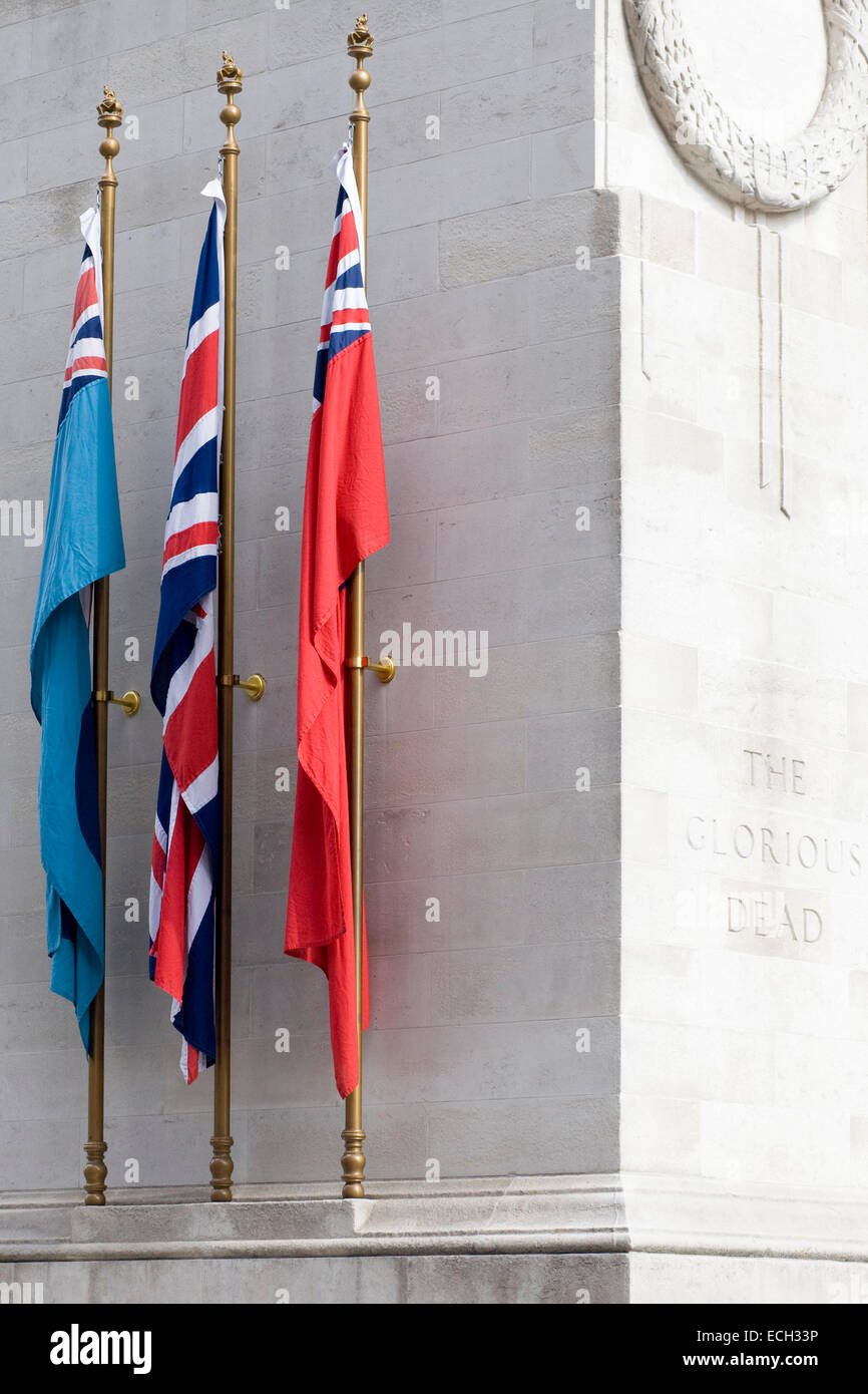 Cenotaph memorial monument flags hi-res stock photography and images ...