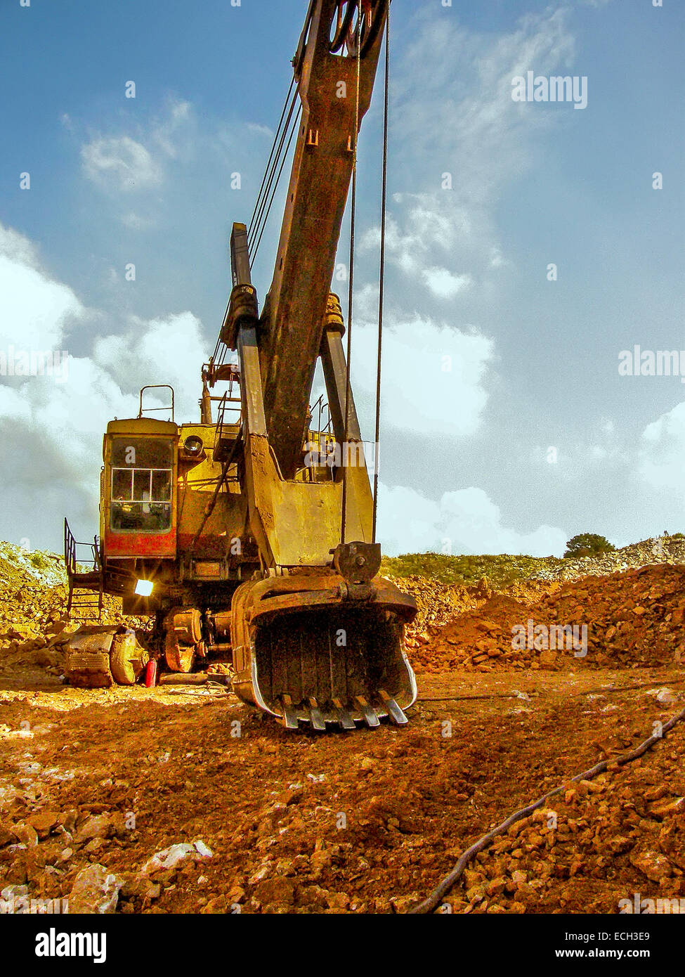 Bucket of the excavator Stock Photo - Alamy