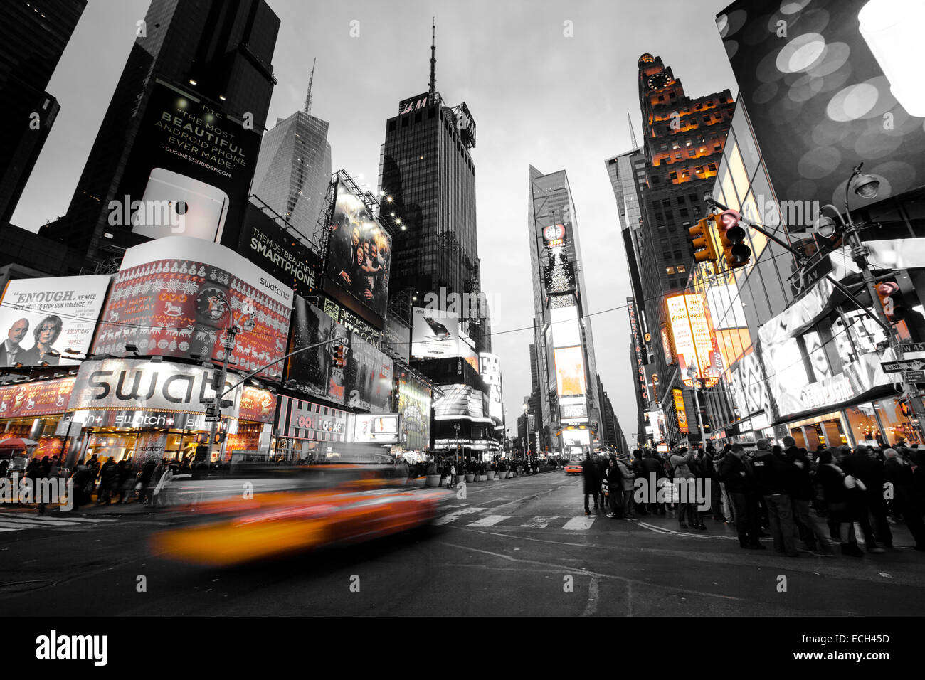 Times Square, junction of Broadway and Seventh Avenue, Manhattan, New ...