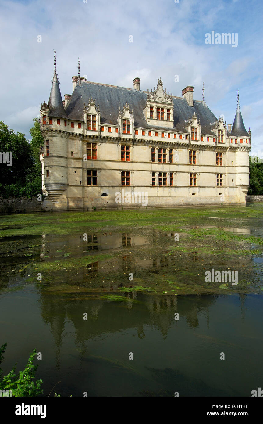 Azay-le-Rideau Chateau, Castle of Azay-le-Rideau, built from 1518 to ...