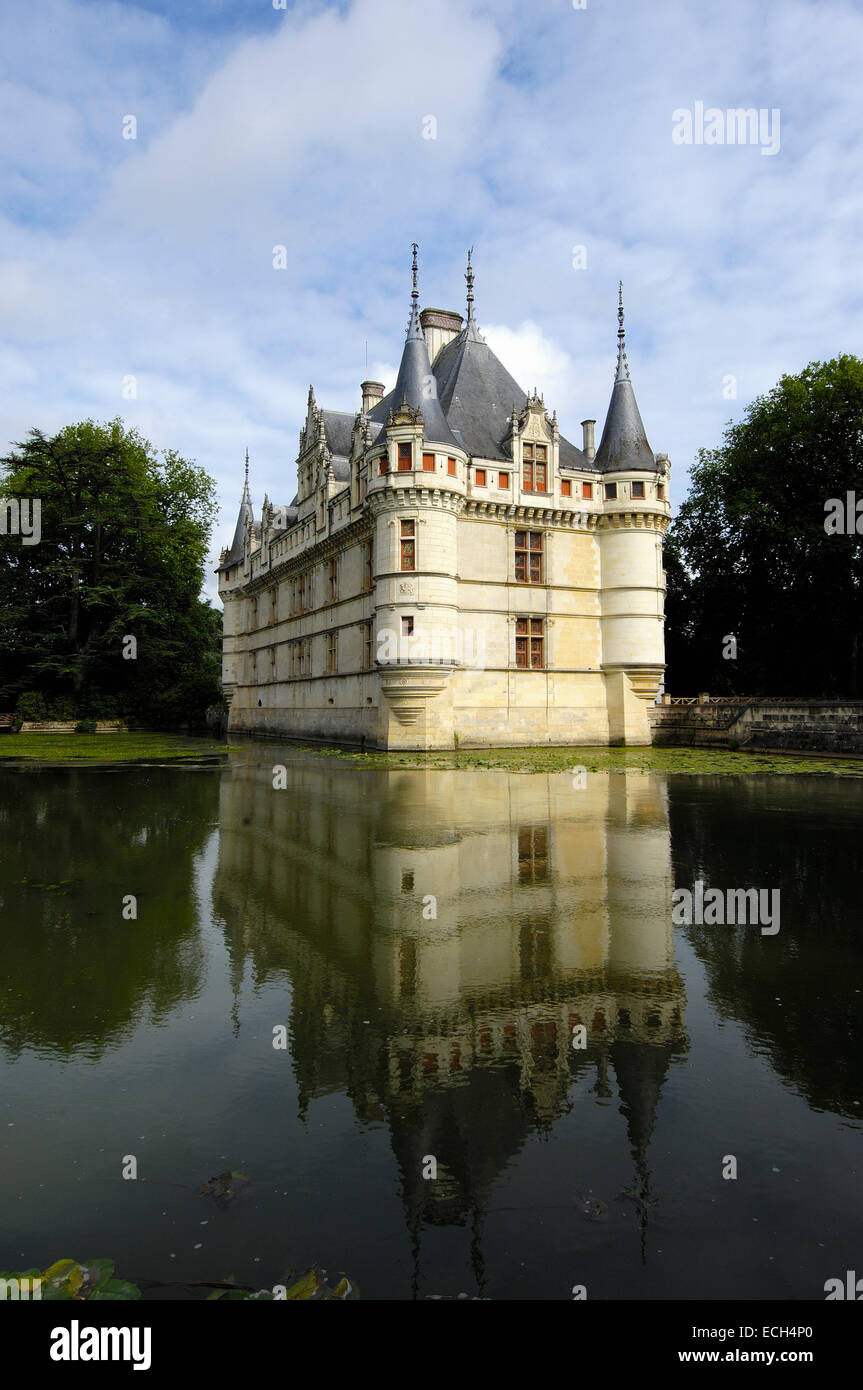 Azay-le-Rideau Chateau, Castle of Azay-le-Rideau, built from 1518 to ...