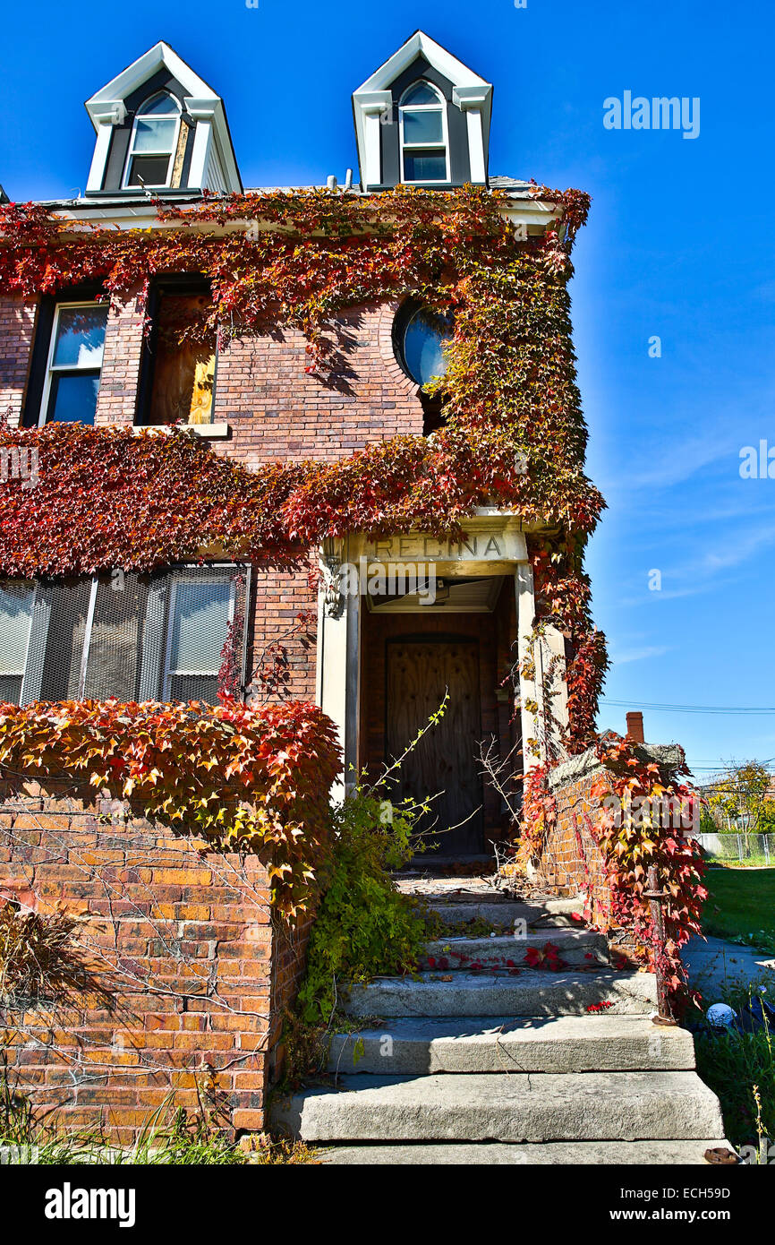 Detroit michigan abandoned buildings vacant hi-res stock photography ...