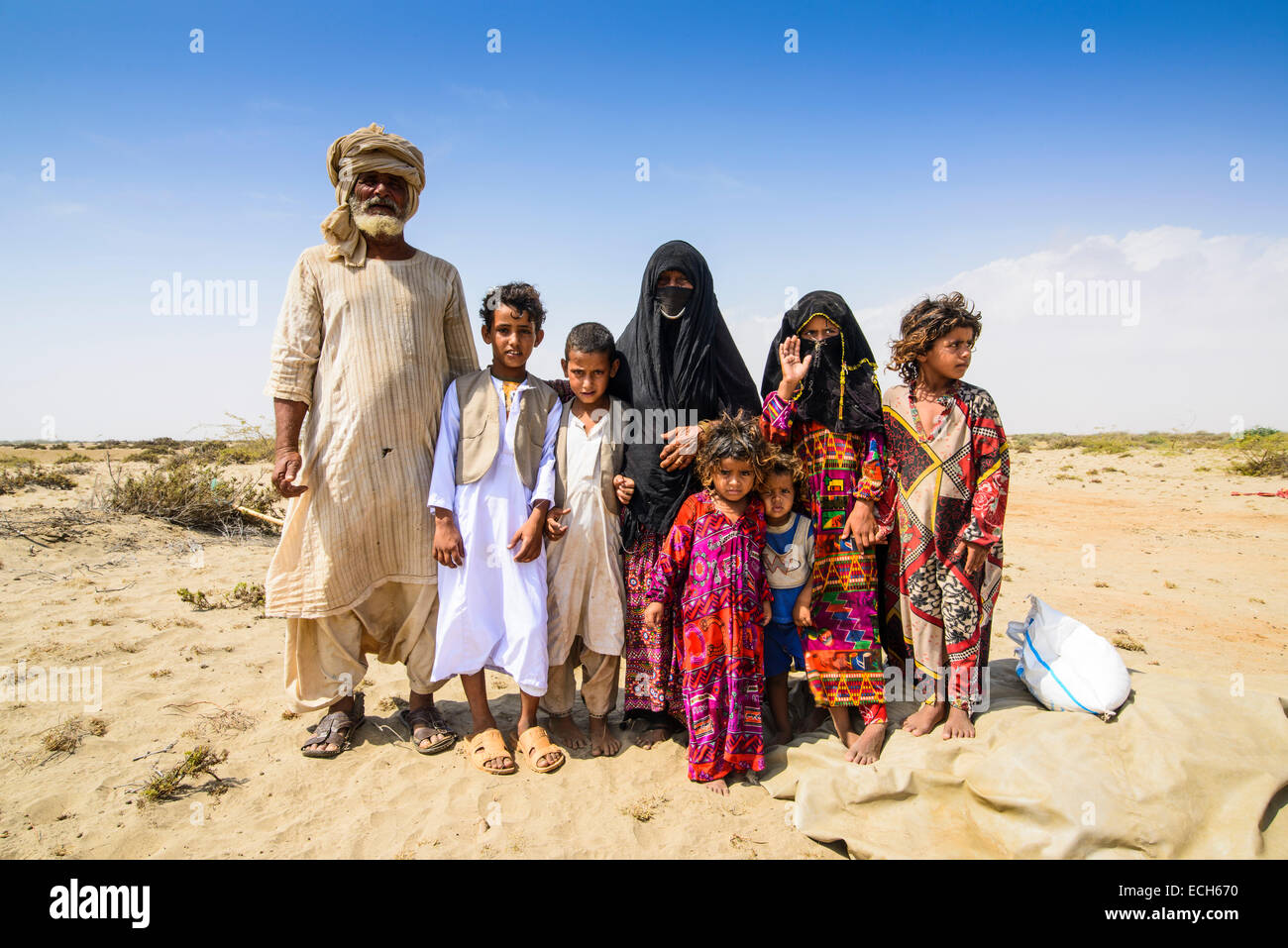 Rashaida family in the desert around Massaua, Eritrea Stock Photo - Alamy