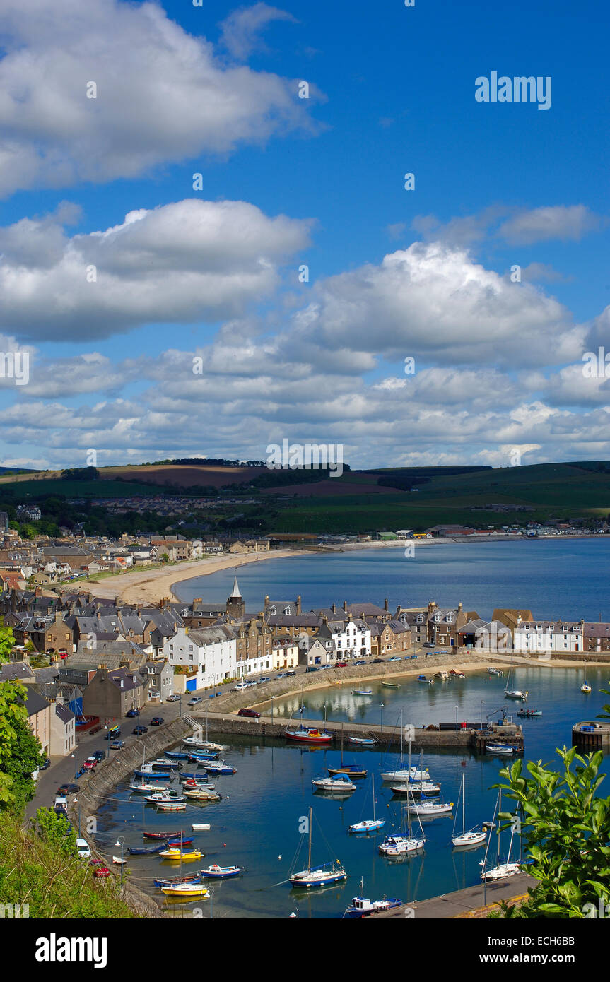 Fishing port harbour, Stonehaven, Aberdeenshire, Scotland, United ...