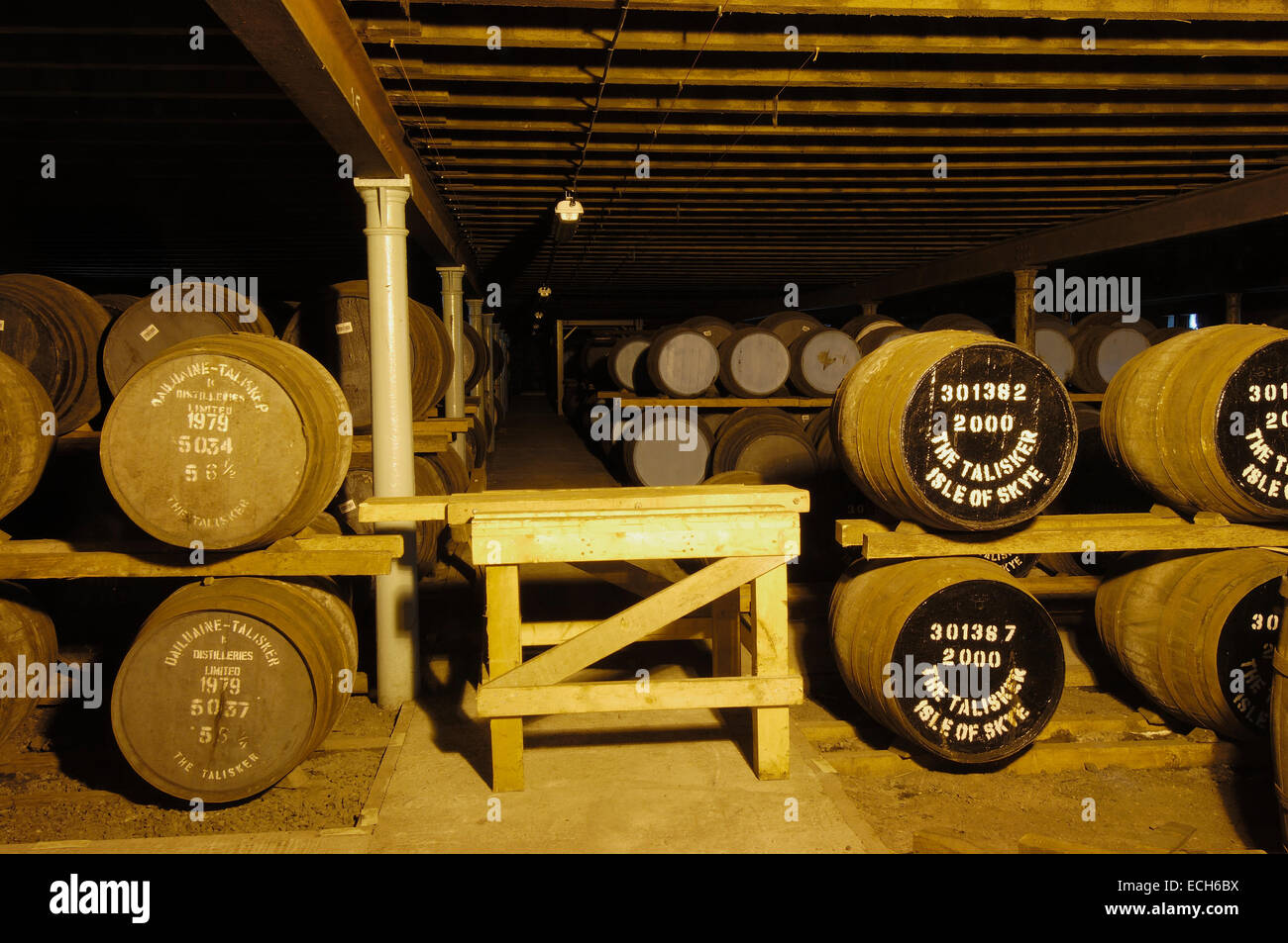 Talisker distillery, single malt whisky, Skye Island, Highlands region ...