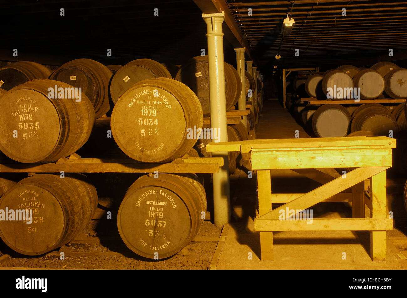 Talisker distillery, single malt whisky, Skye Island, Highlands region ...
