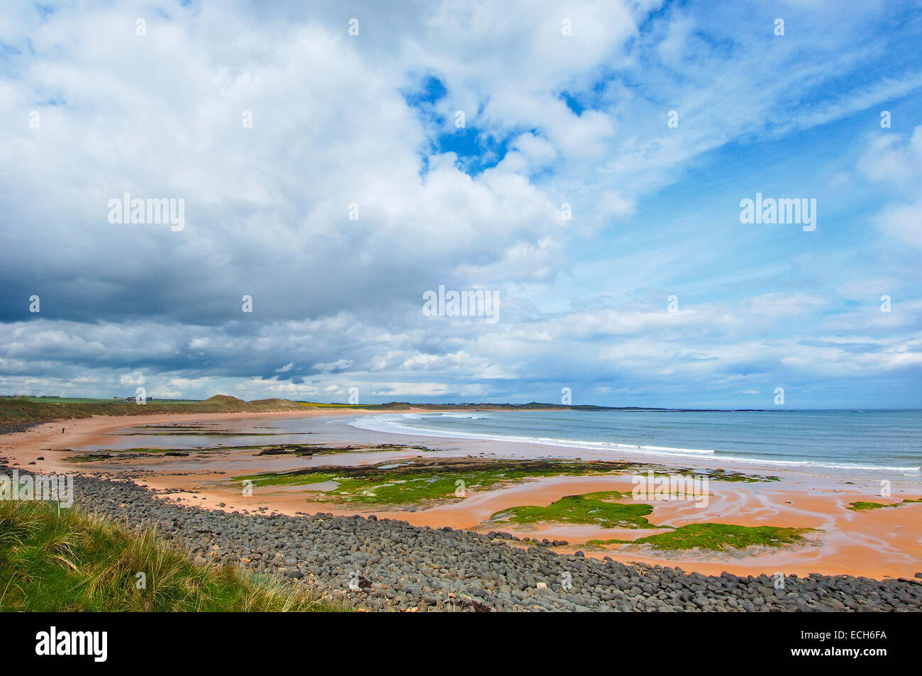 Embleton Bay, Northumberland, England, United Kingdom, Europe Stock ...