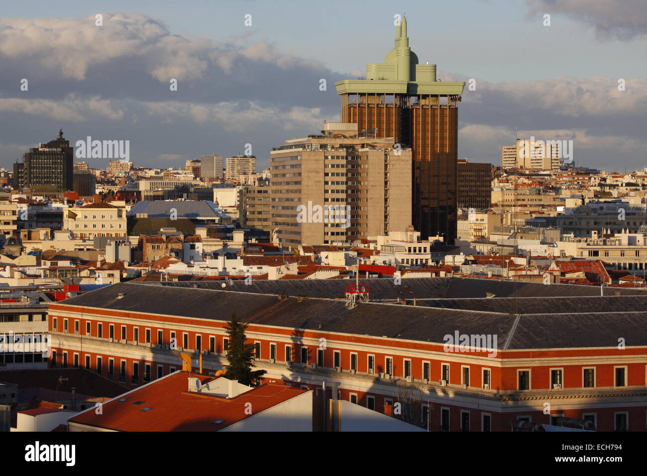 Skyline, modern city, Madrid, Spain Stock Photo - Alamy