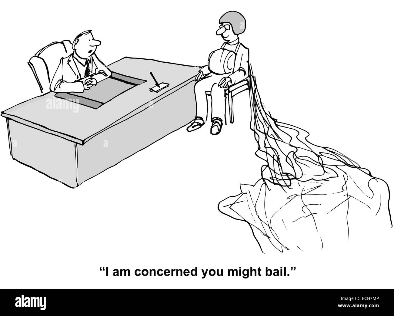 "I am concerned you might bail Stock Vector Image & Art - Alamy