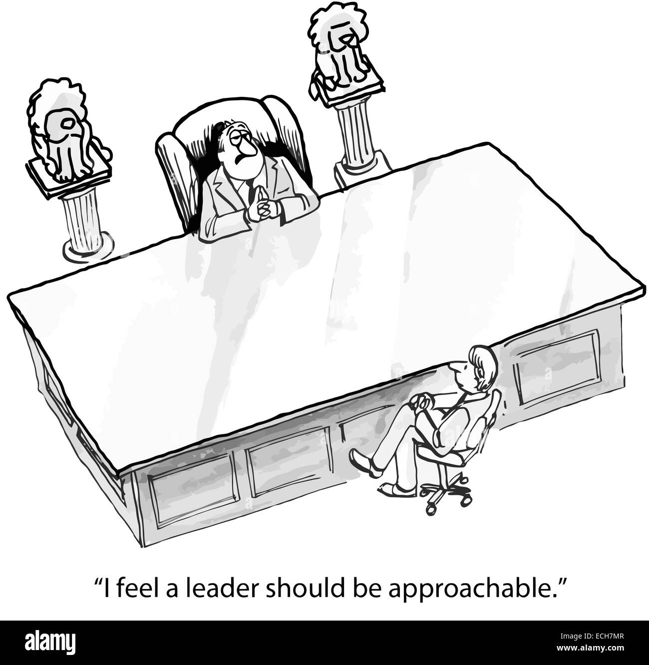 "I feel a leader should be approachable Stock Vector Image & Art - Alamy