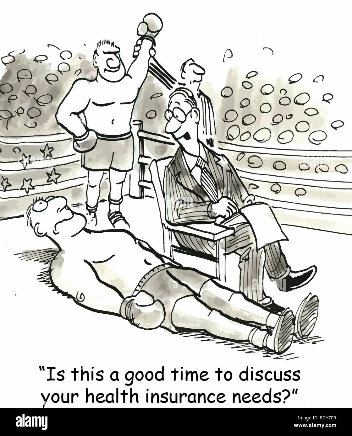 Unconscious boxer Stock Vector Images - Alamy