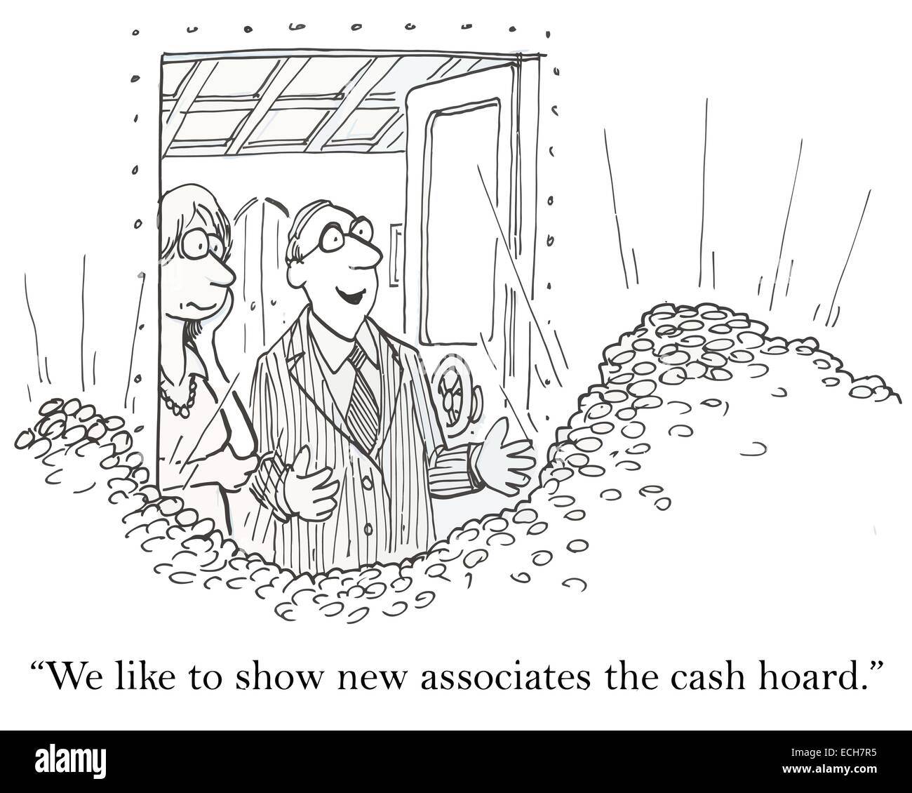"We like to show new associates the cash hoard Stock Vector Image & Art ...