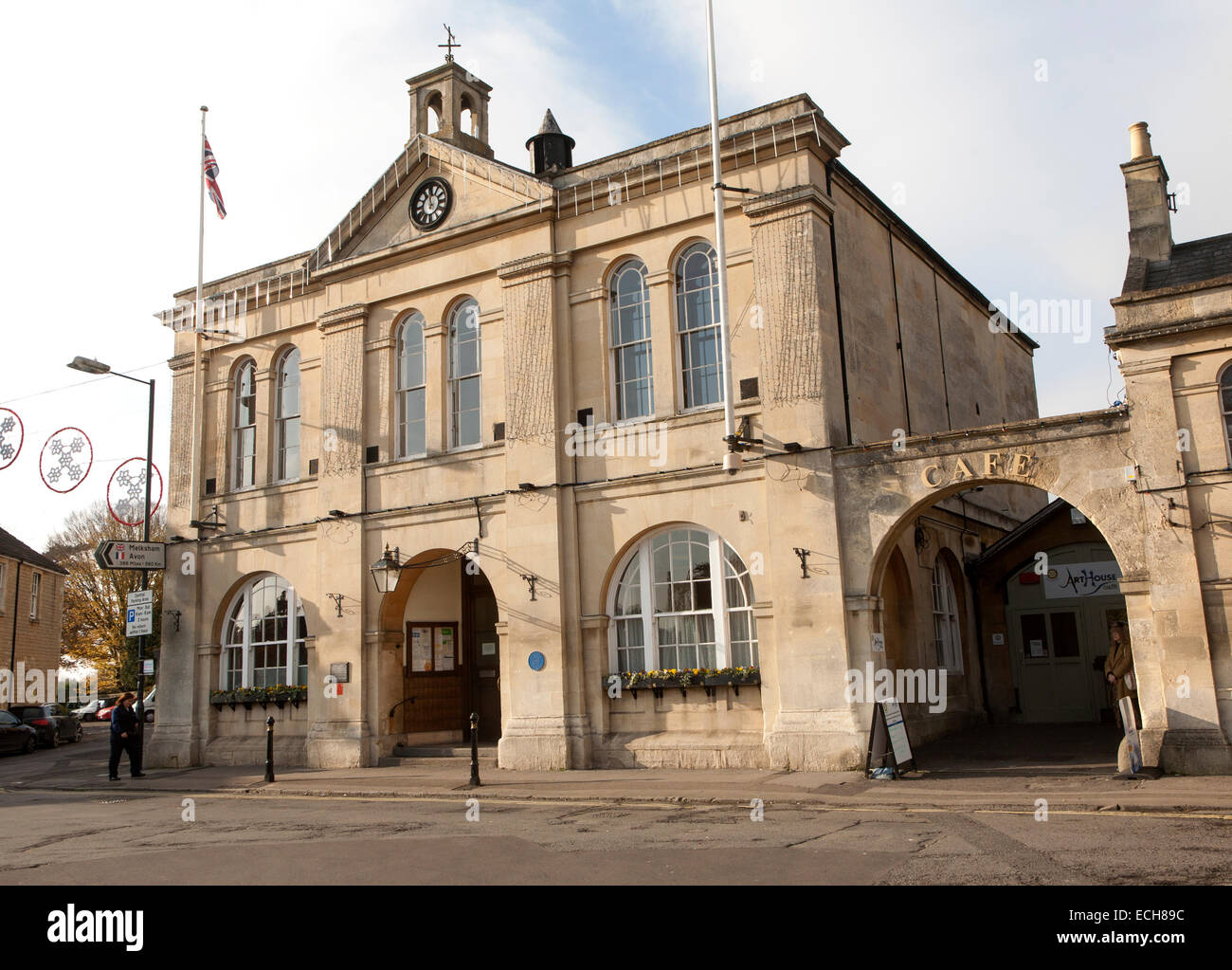 Historic town hall building, Melksham, Wiltshire, England, UK built ...