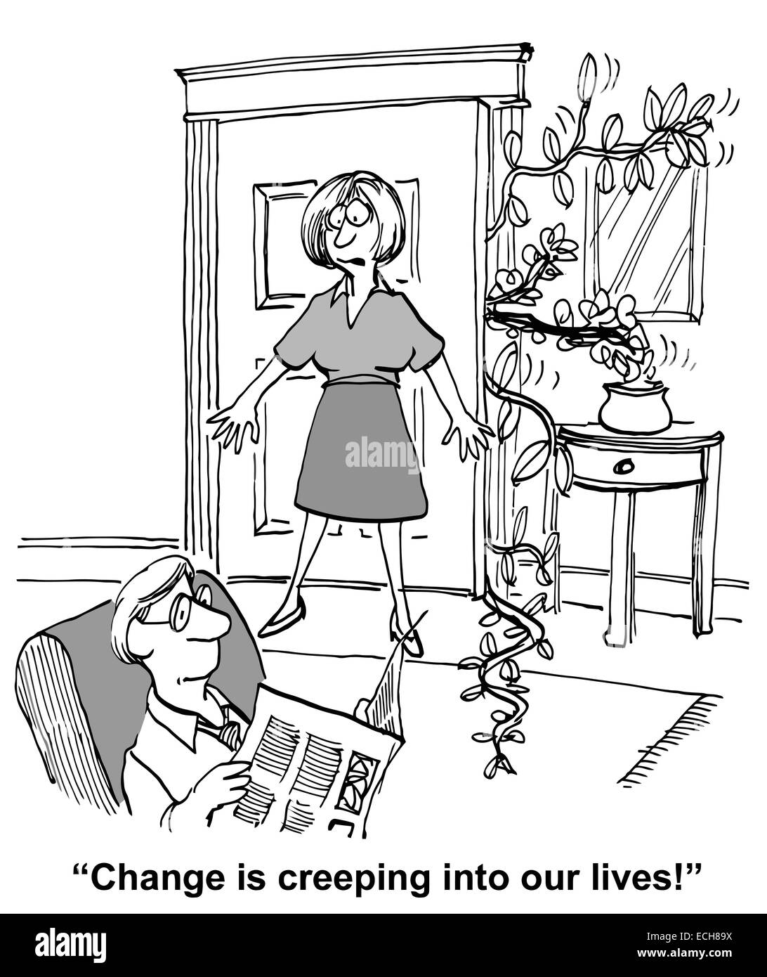 Change management cartoons Cut Out Stock Images & Pictures - Alamy