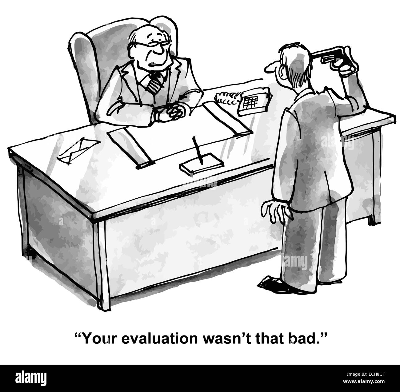 Negative evaluation Black and White Stock Photos & Images - Alamy