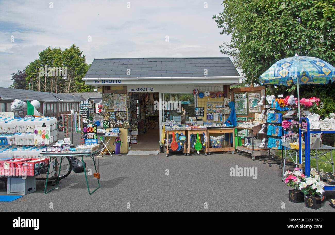 EIRE; MAYO; KNOCK; SHOP AND STALLS SELLING KNOCK SHRINE MEMORABILIA ...