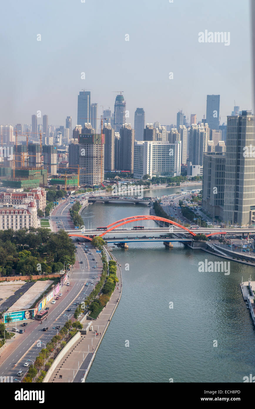 Jingang bridge over the Hai River, Tianjin, China Stock Photo - Alamy