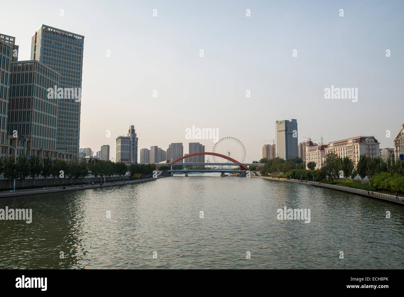 Jingang bridge over the Hai River, Tianjin, China Stock Photo - Alamy