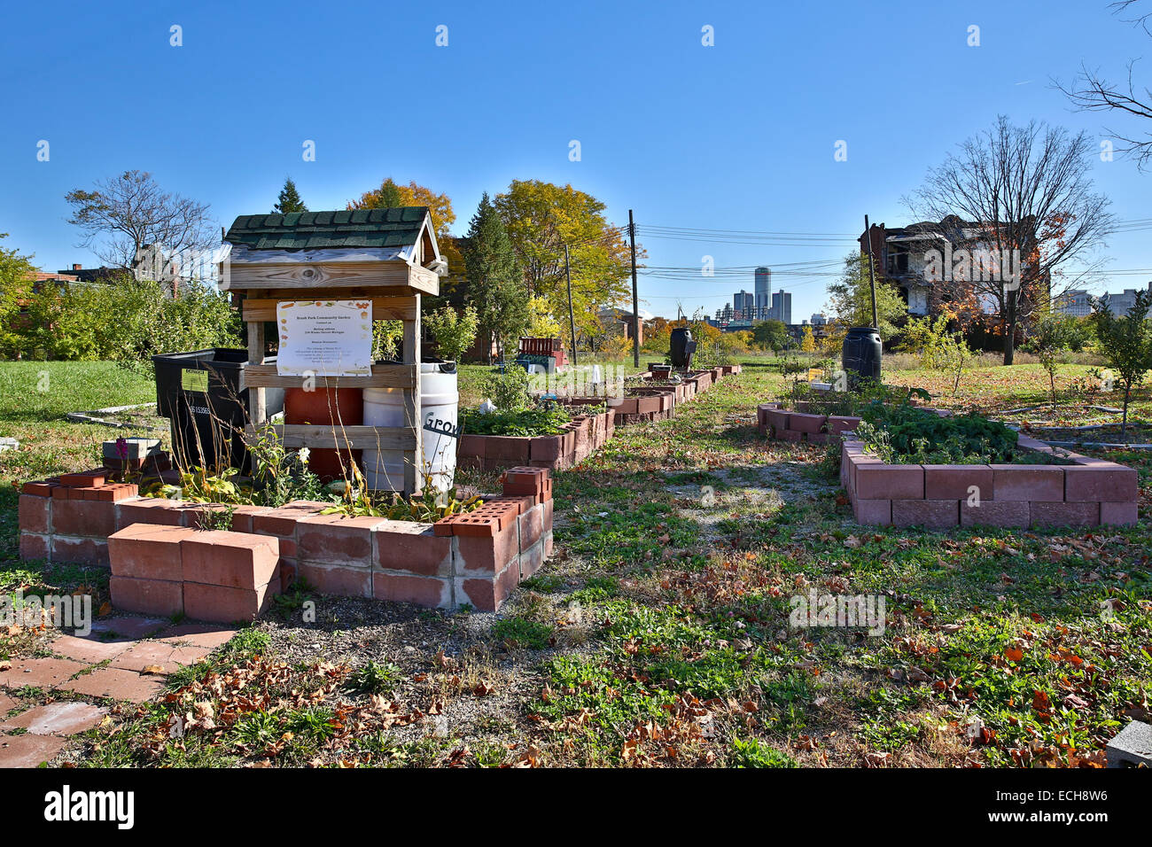 Brush park garden detroit hi-res stock photography and images - Alamy