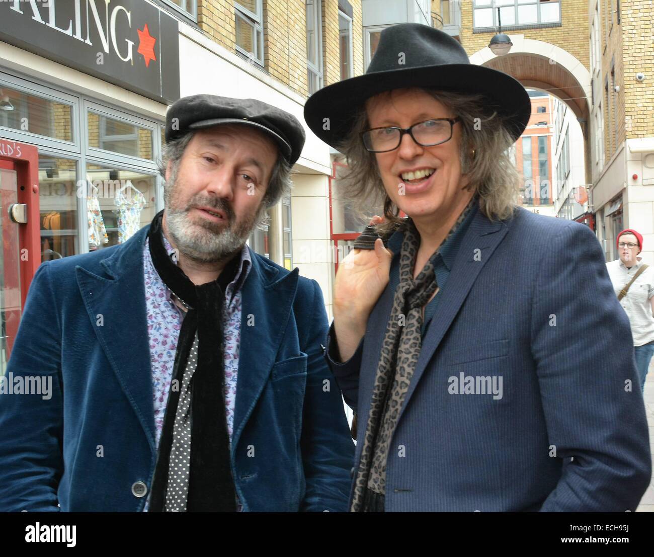 Steve Wickham and Mike Scott of The Waterboys out and about in the ...