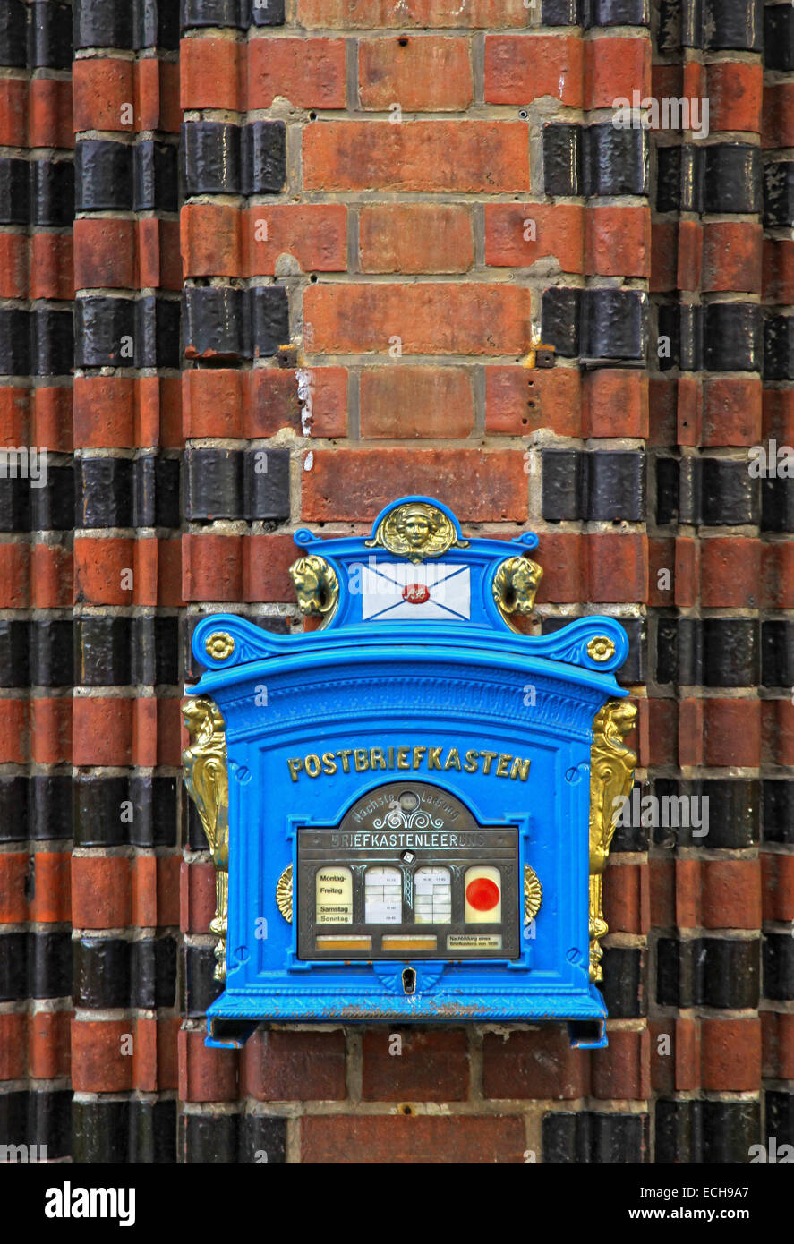 Antique german post box hi-res stock photography and images - Alamy