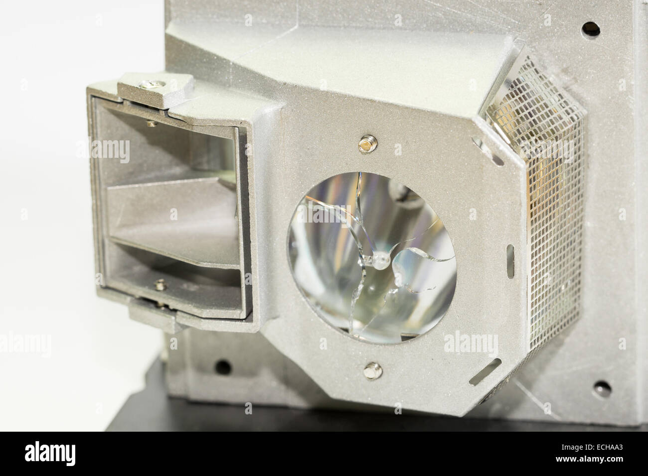 Broken projector lamp, closeup Stock Photo - Alamy