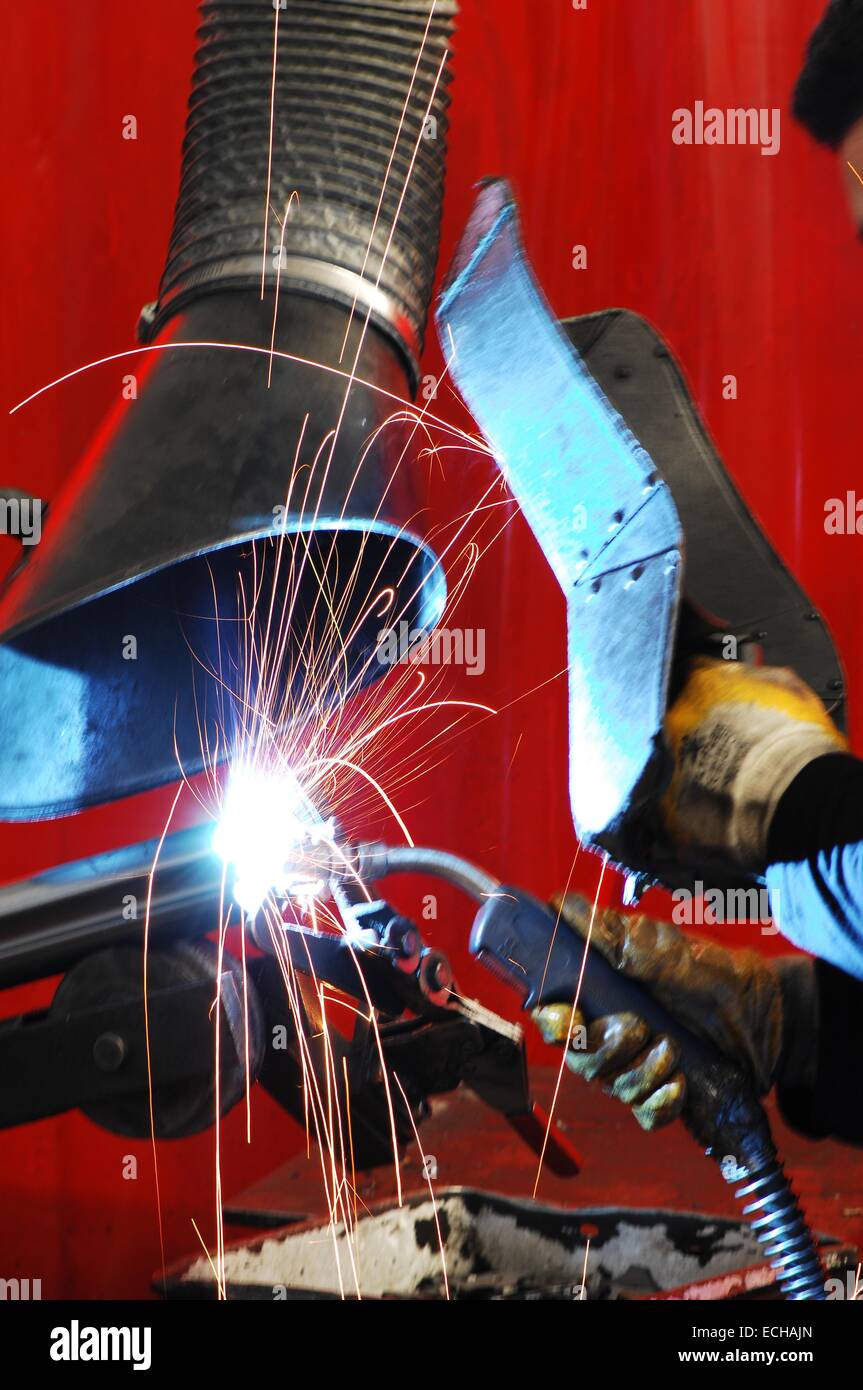 welder, welding torch, working, work, fire, welding Stock Photo - Alamy