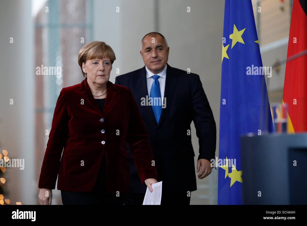 Berlin, Germany. 15th Dec, 2014. Boyko Borisov, Prime Minister of ...