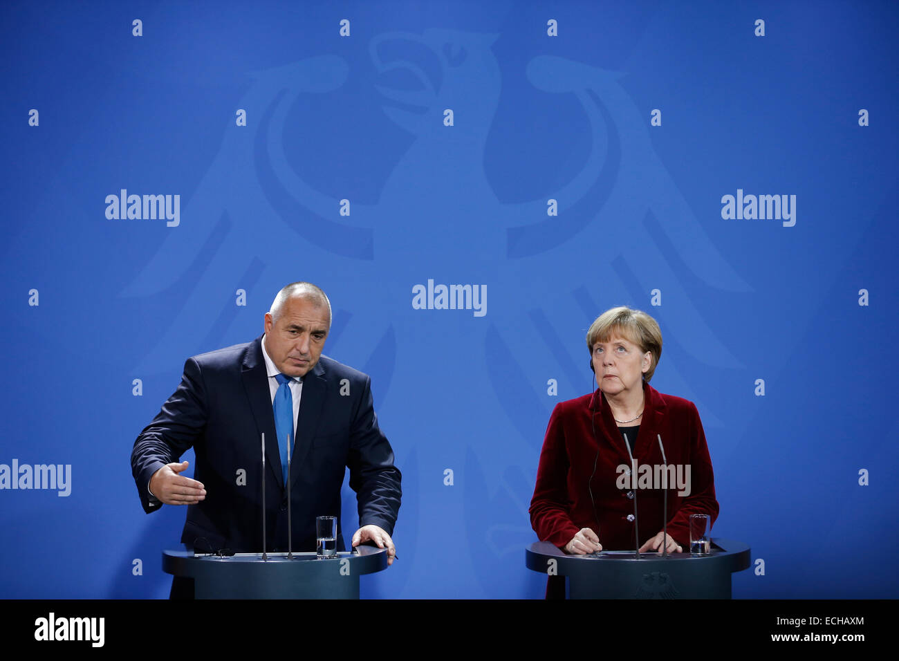 Berlin, Germany. 15th Dec, 2014. Boyko Borisov, Prime Minister of ...