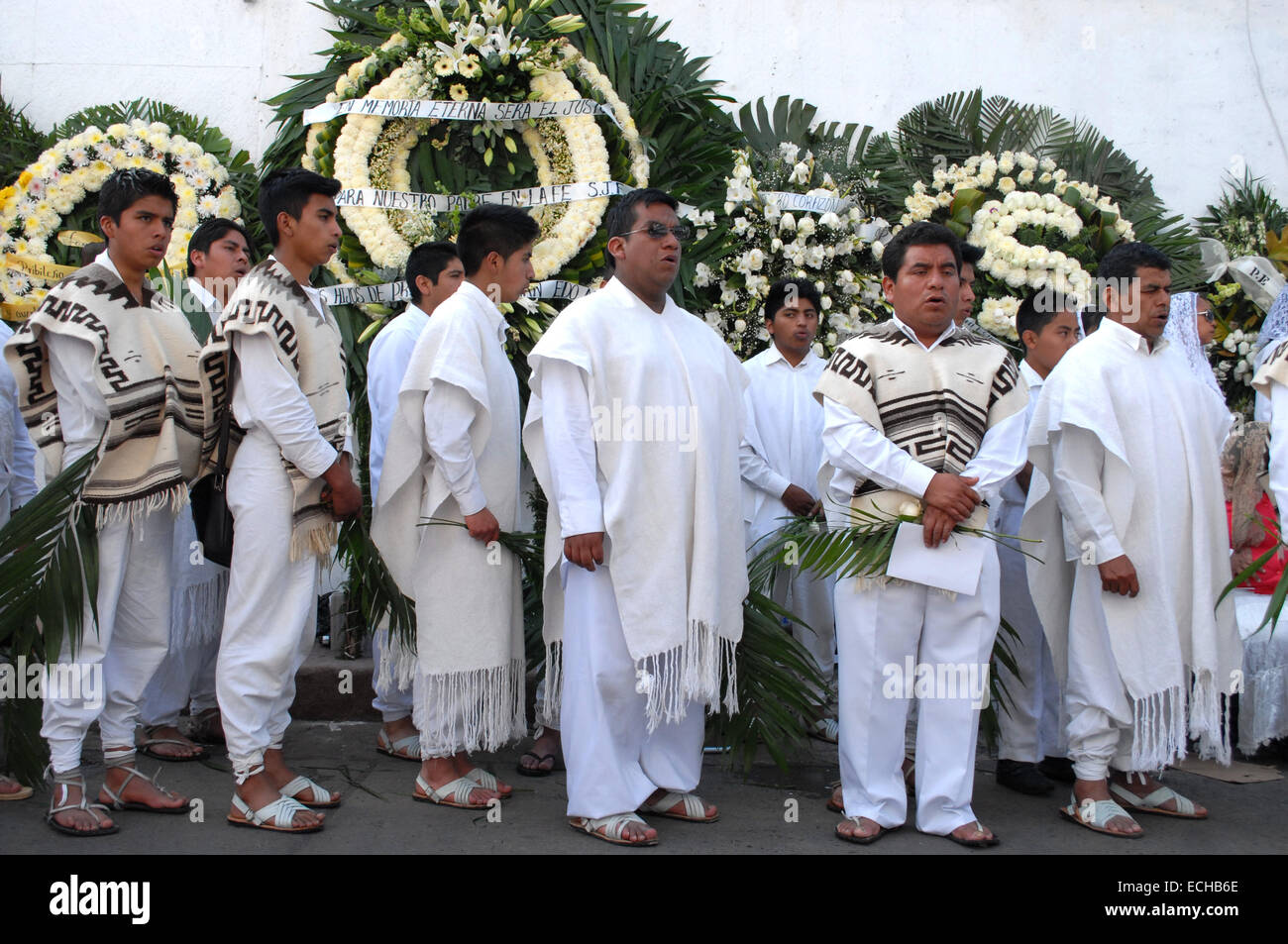 Guadalajara, Mexico. 14th Dec, 2014. People attend the funeral of ...