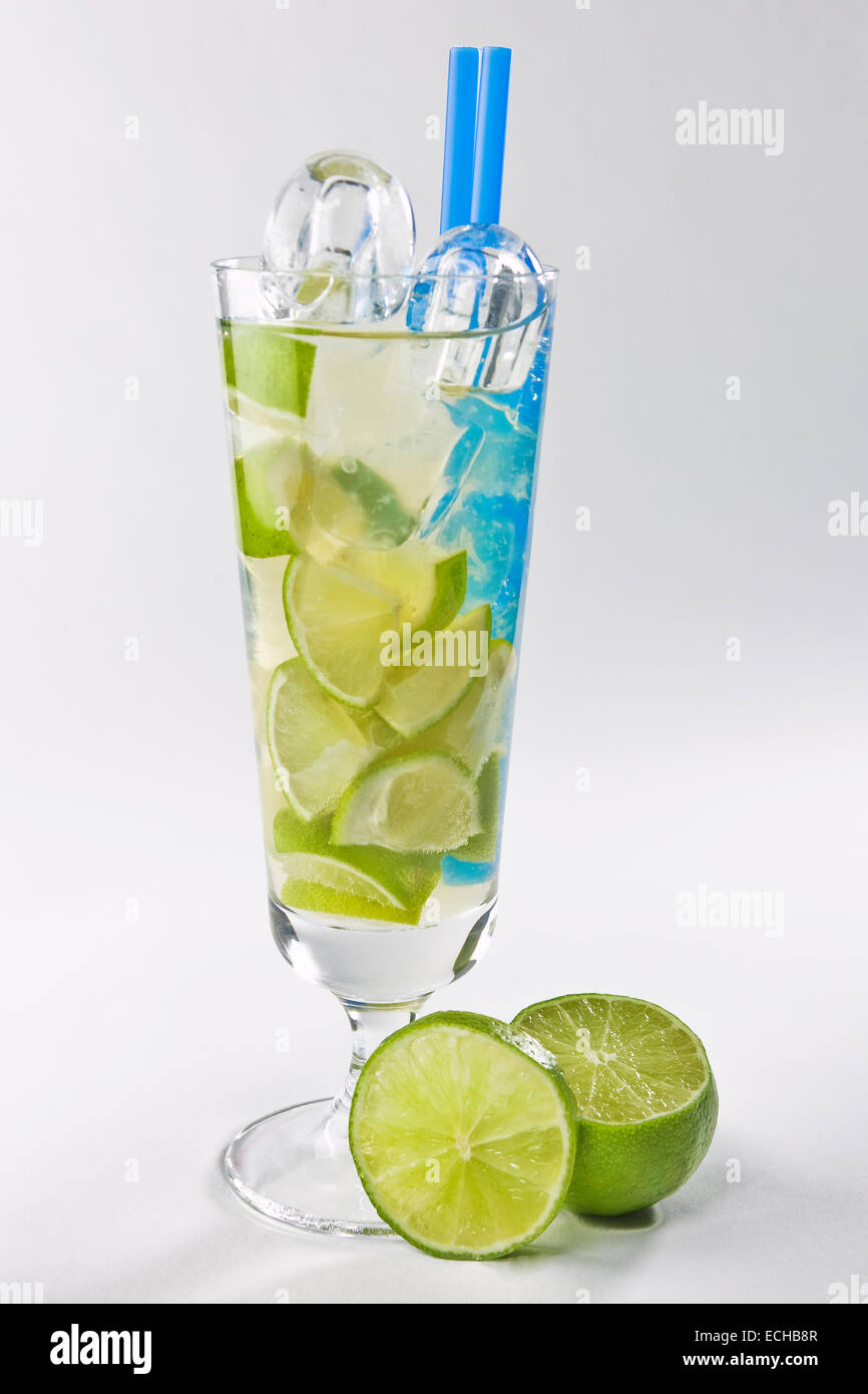 Lime cocktail drink Stock Photo - Alamy