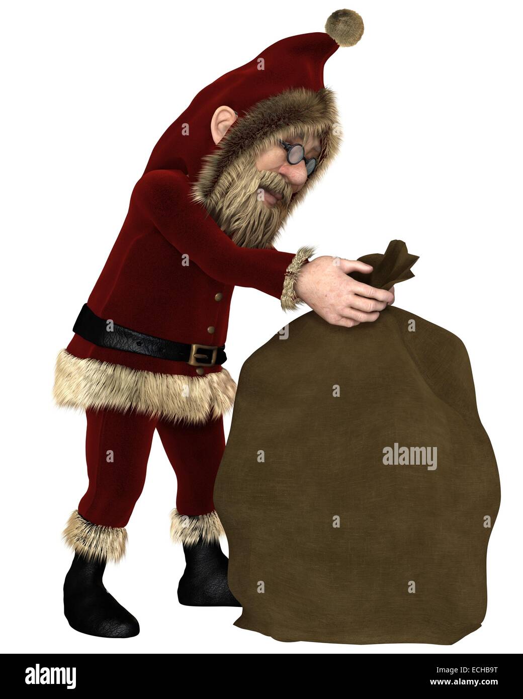 Elderly father christmas Cut Out Stock Images & Pictures - Alamy