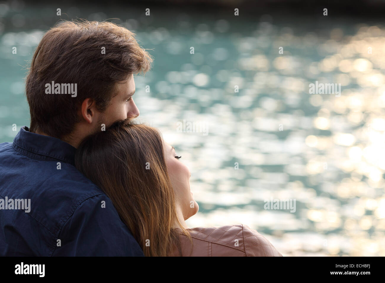 Woman Hug Rear View High Resolution Stock Photography and Images - Alamy