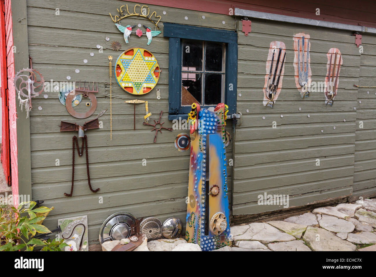 Florence Deeble Rock Garden, outsider art in Lucas, "Grassroots Capital ...