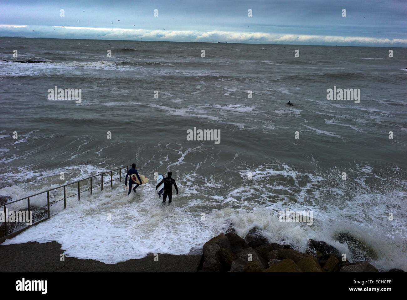 Cap Gris Nez, Pas de Calais,France. The English Channel during a storm ...