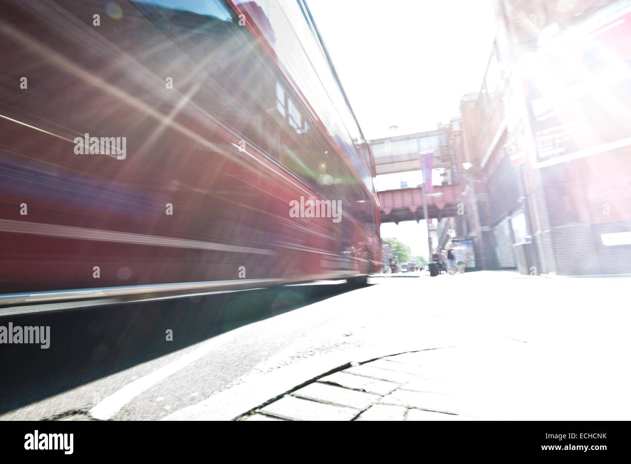 Motion blur double decker bus hi-res stock photography and images - Alamy