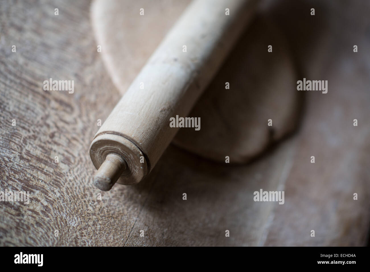 Antique georgian rolling pin Stock Photo - Alamy
