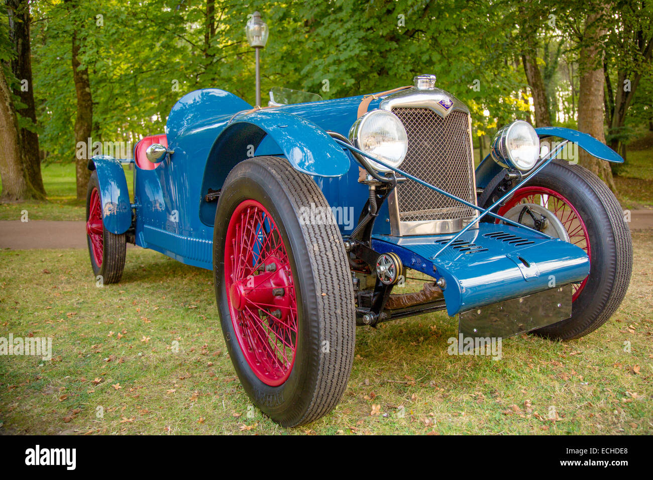 A blue Riley sports car from the 1930s Stock Photo - Alamy
