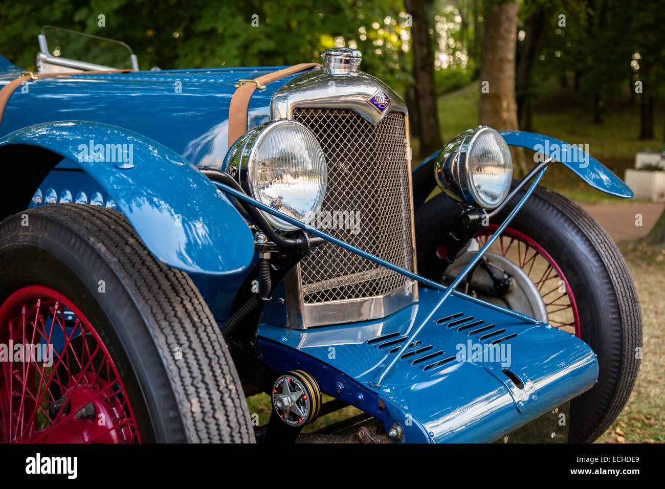 A blue Riley sports car from the 1930s Stock Photo - Alamy