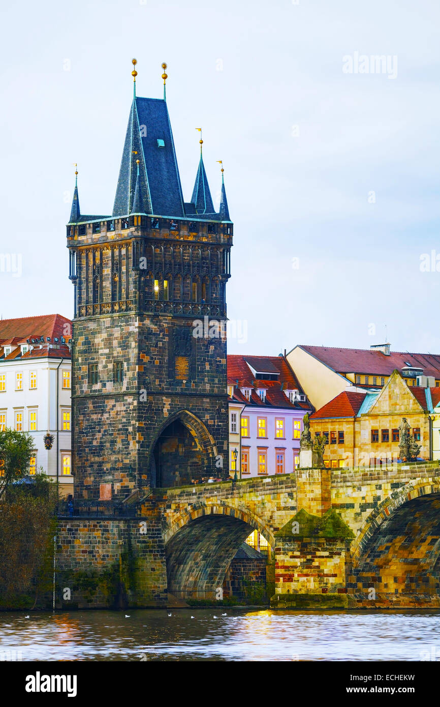 Charles bridge tower in hi-res stock photography and images - Alamy